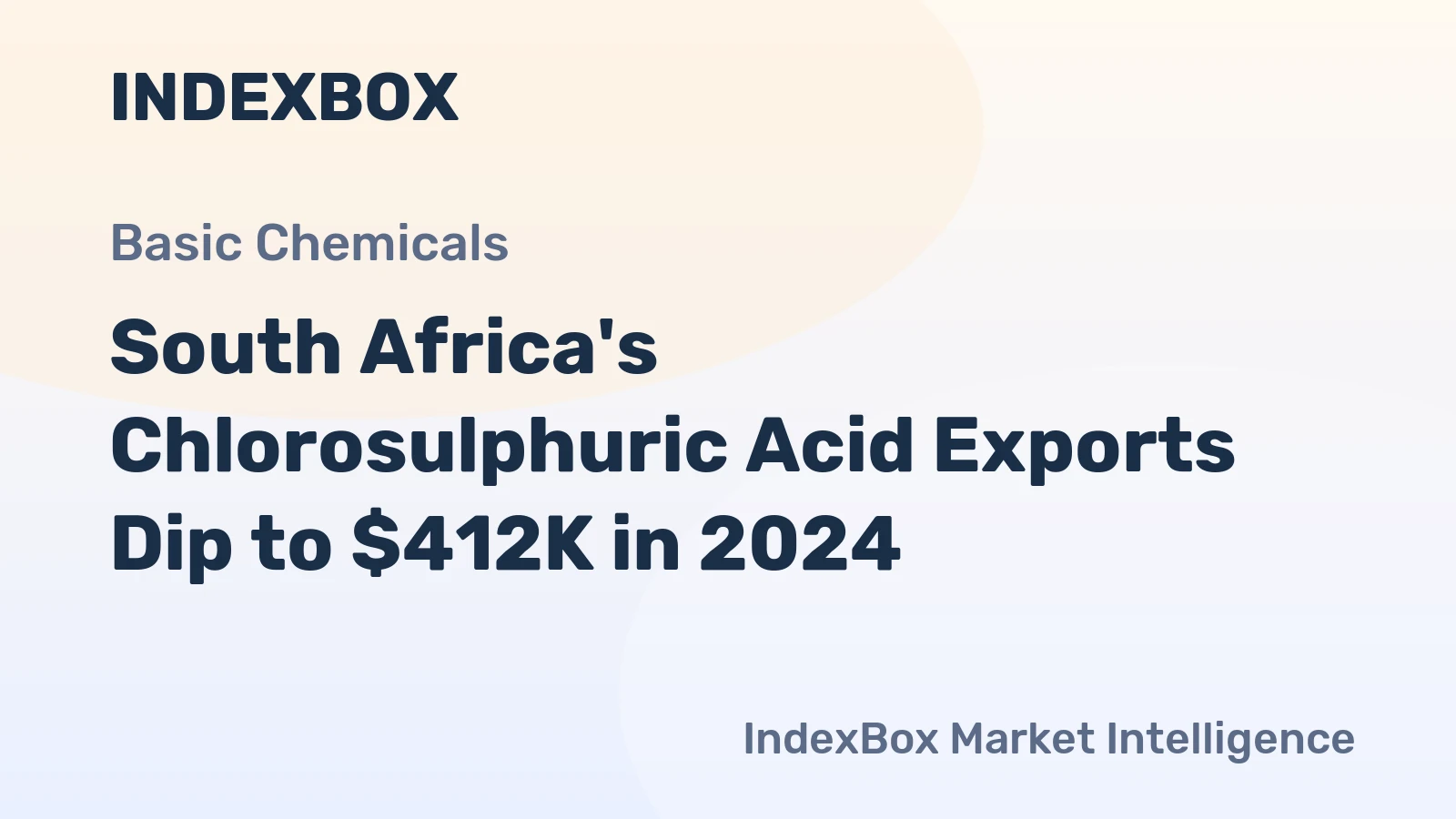 South Africa's Chlorosulphuric Acid Exports Dip to $412K in 2024