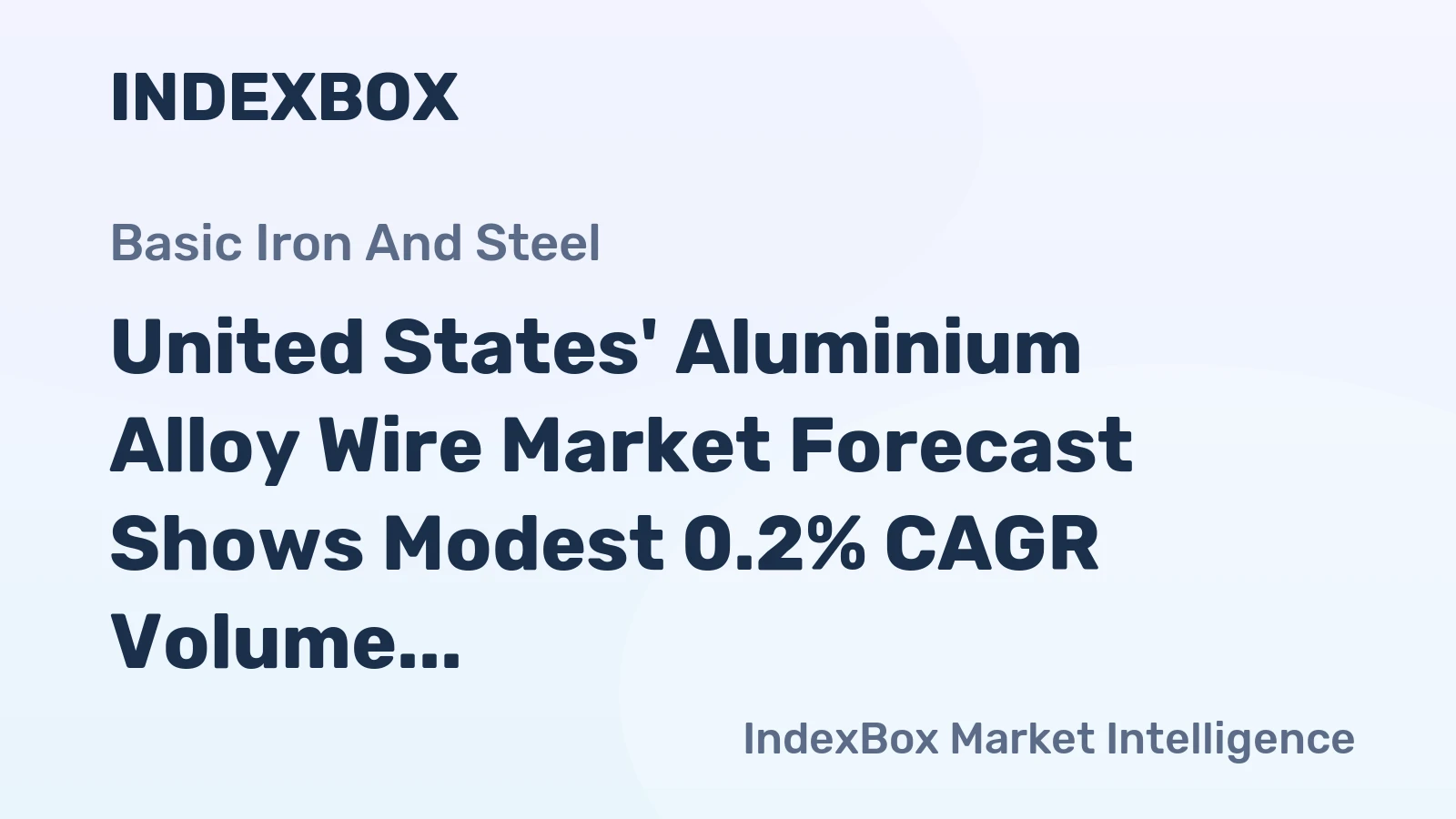 United States' Aluminium Alloy Wire Market Forecast Shows Modest 0.2% CAGR Volume Growth Through 2035