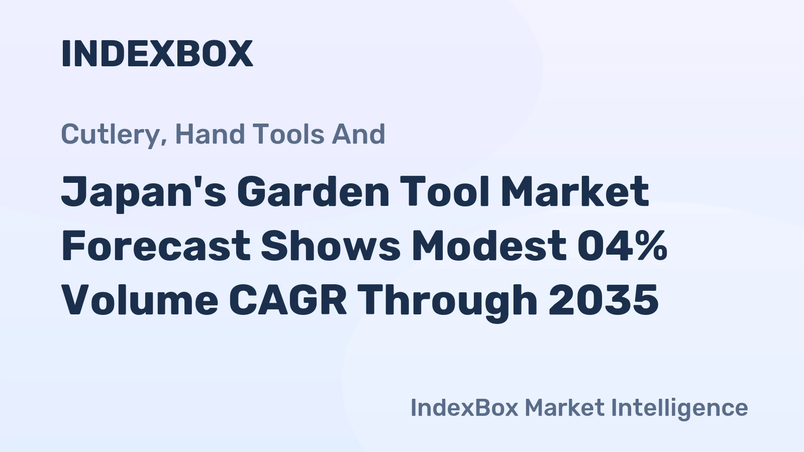 Japan's Garden Tool Market Forecast Shows Modest 04% Volume CAGR Through 2035