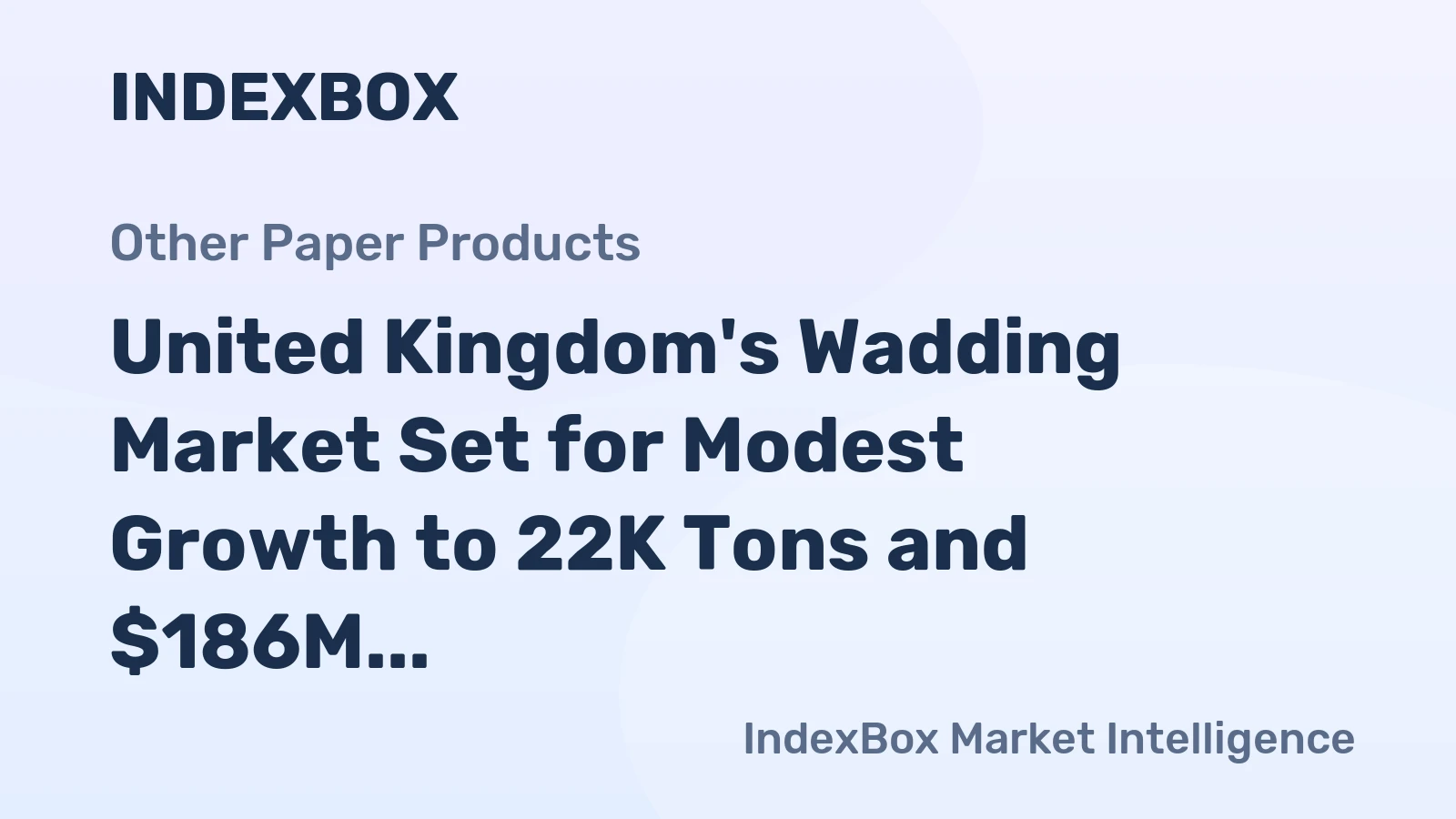 United Kingdom's Wadding Market Set for Modest Growth to 22K Tons and $186M