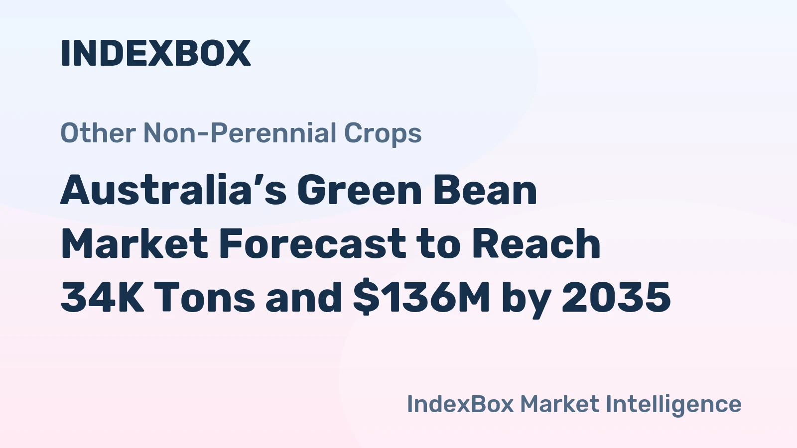 Australia’s Green Bean Market Forecast to Reach 34K Tons and $136M by 2035