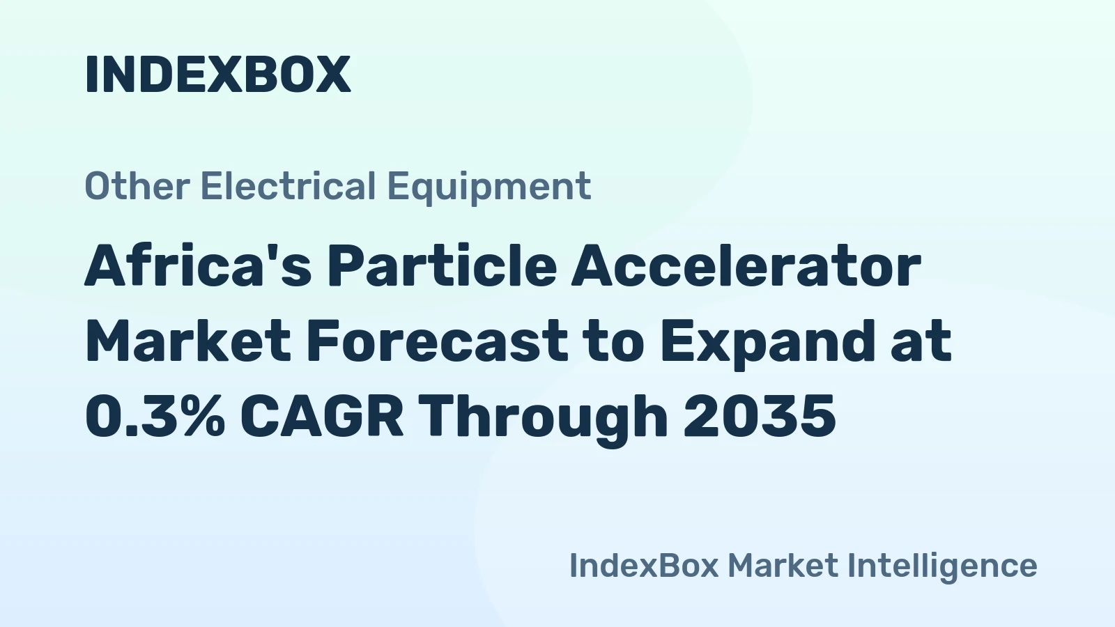 Africa's Particle Accelerator Market Forecast to Expand at 0.3% CAGR Through 2035