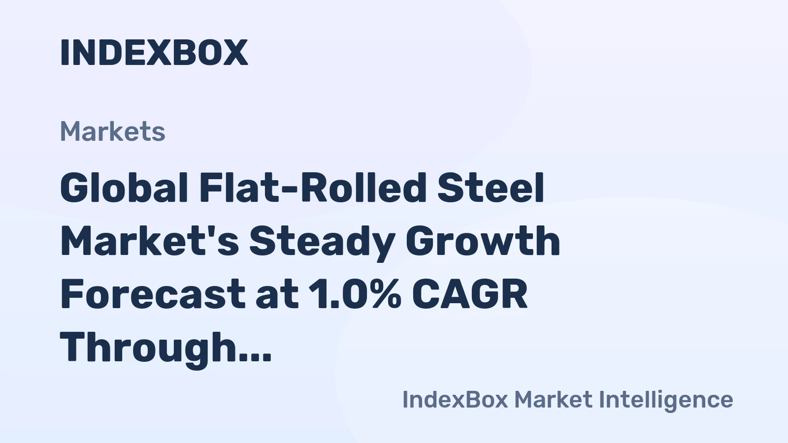 Global Flat-Rolled Steel Market's Steady Growth Forecast at 1.0% CAGR Through 2035
