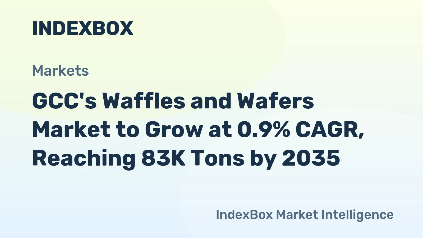 GCC's Waffles and Wafers Market to Grow at 0.9% CAGR, Reaching 83K Tons by 2035