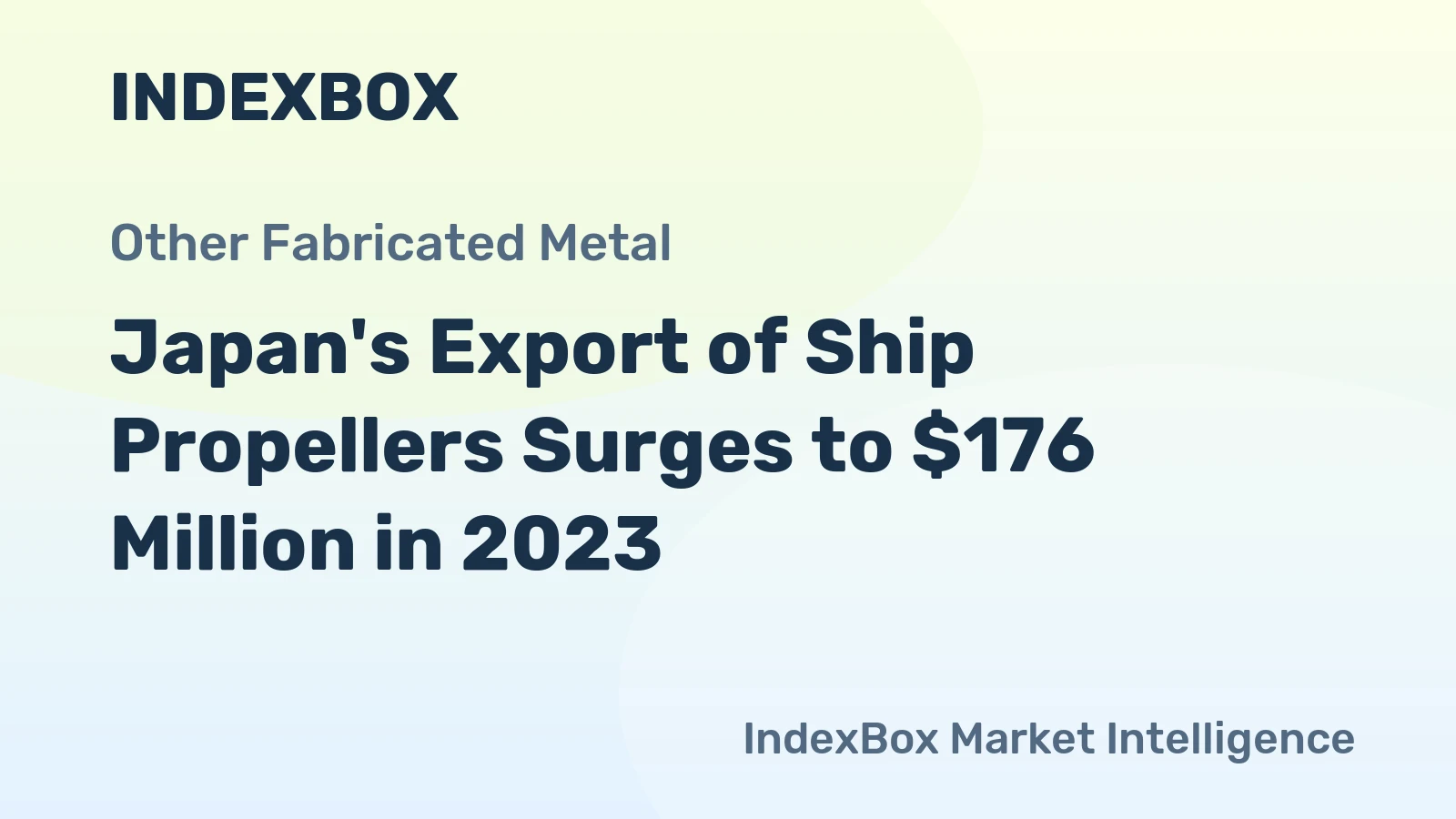 Japan's Export of Ship Propellers Surges to $176 Million in 2023