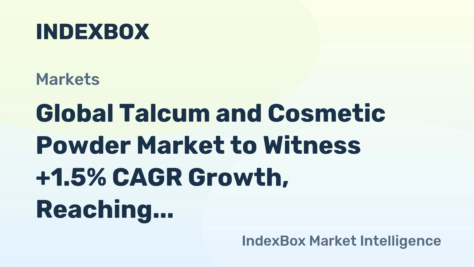 Global Talcum and Cosmetic Powder Market to Witness +1.5% CAGR Growth, Reaching 231K Tons by 2035
