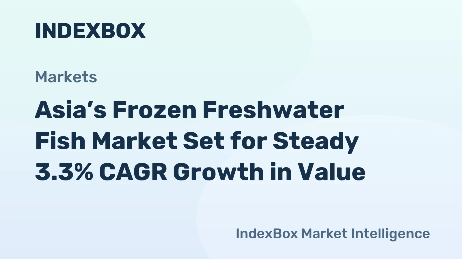 Asia’s Frozen Freshwater Fish Market Set for Steady 3.3% CAGR Growth in Value