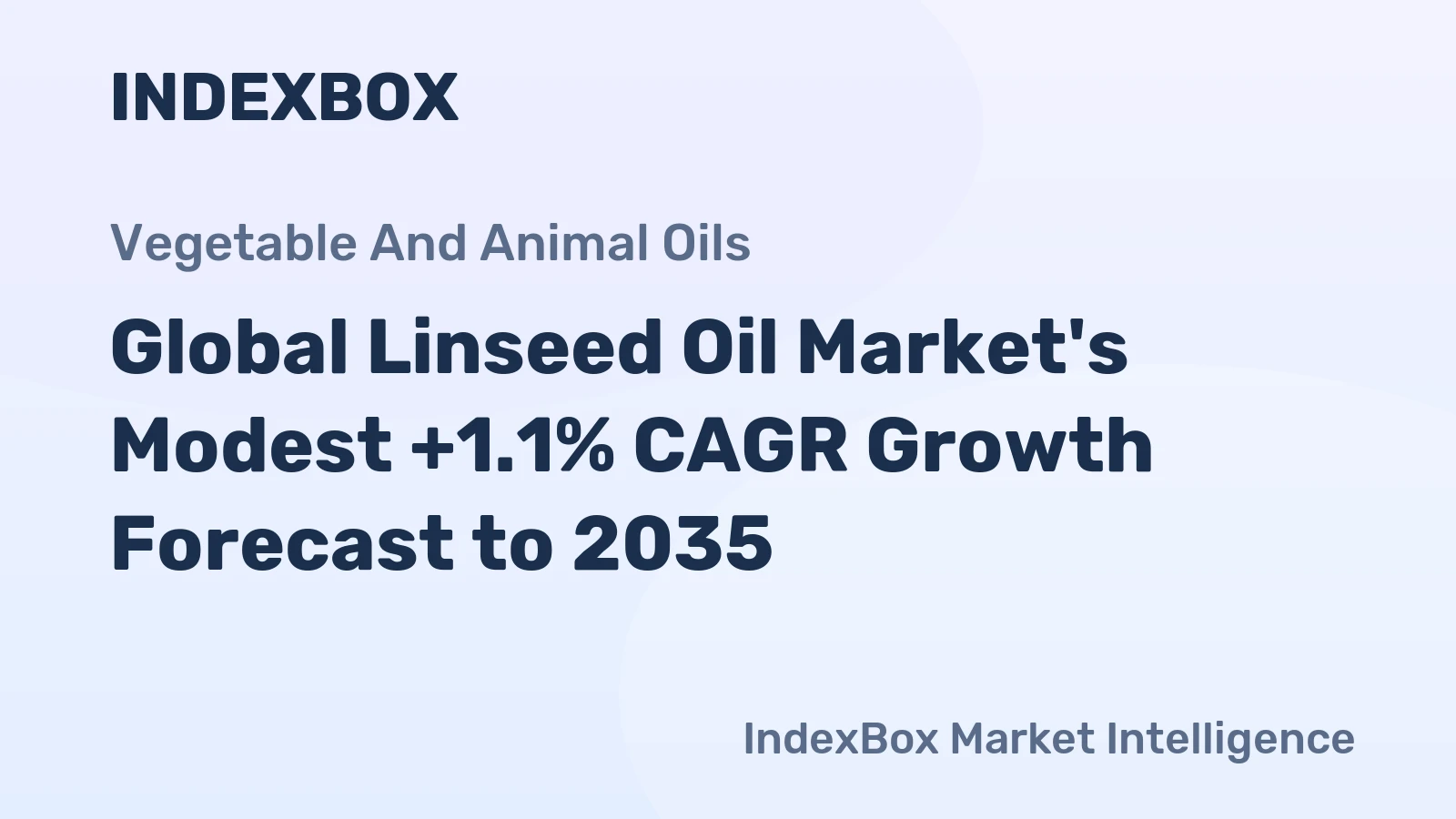 Global Linseed Oil Market's Modest +1.1% CAGR Growth Forecast to 2035