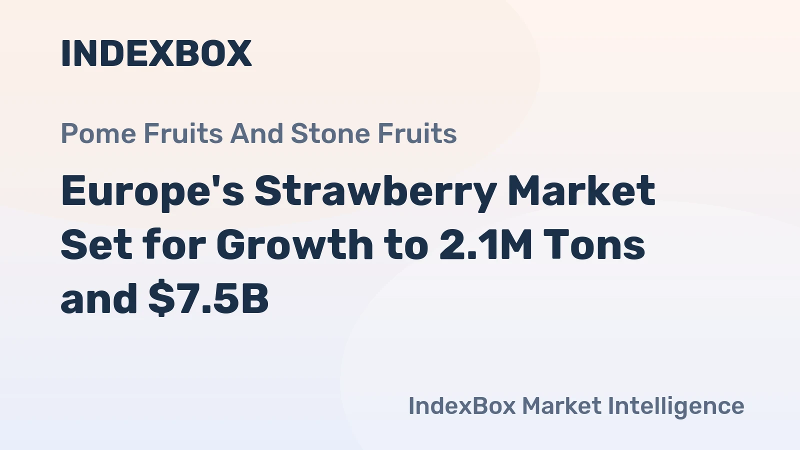 Europe's Strawberry Market Set for Growth to 2.1M Tons and $7.5B