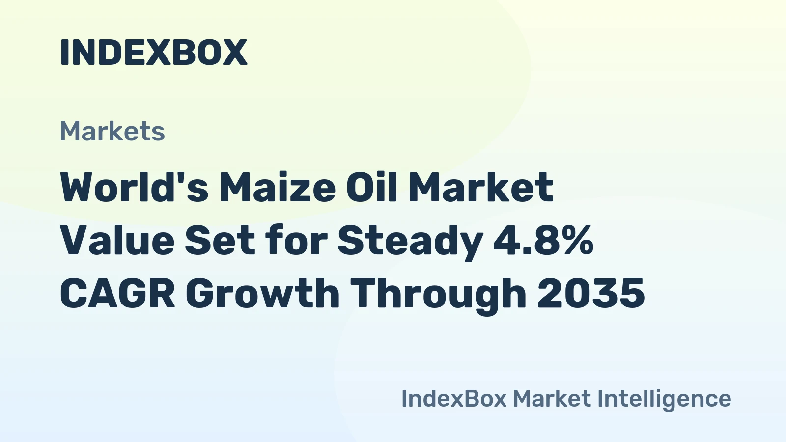 World's Maize Oil Market Value Set for Steady 4.8% CAGR Growth Through 2035