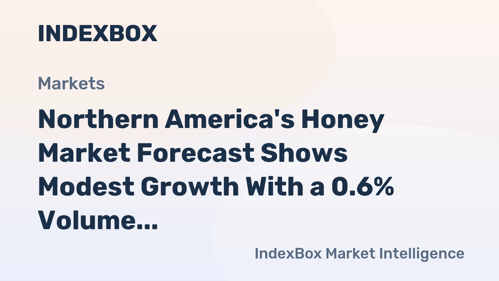 Northern America's Honey Market Forecast Shows Modest Growth With a 0.6% Volume CAGR Through 2035