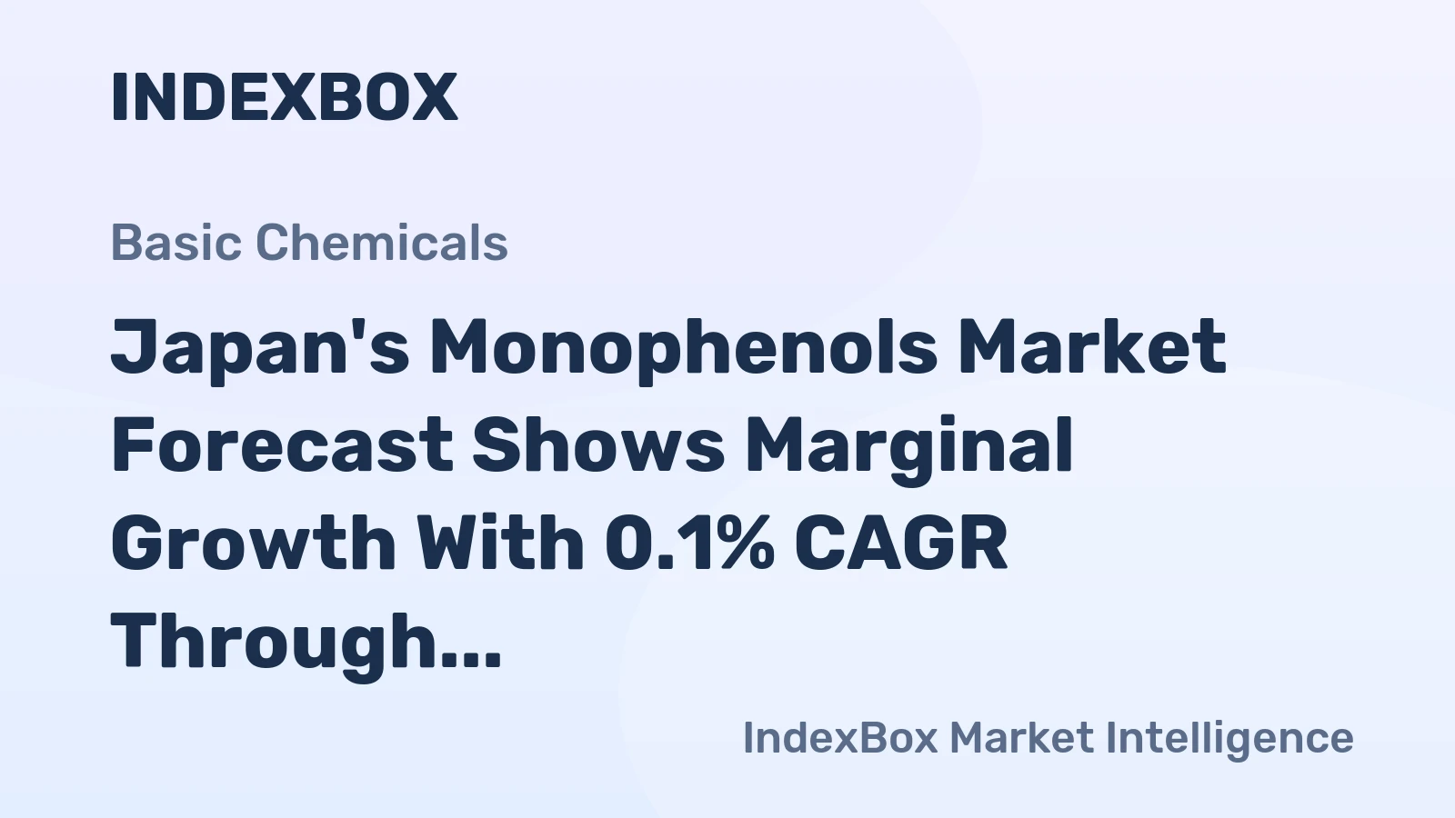 Japan's Monophenols Market Forecast Shows Marginal Growth With 0.1% CAGR Through 2035