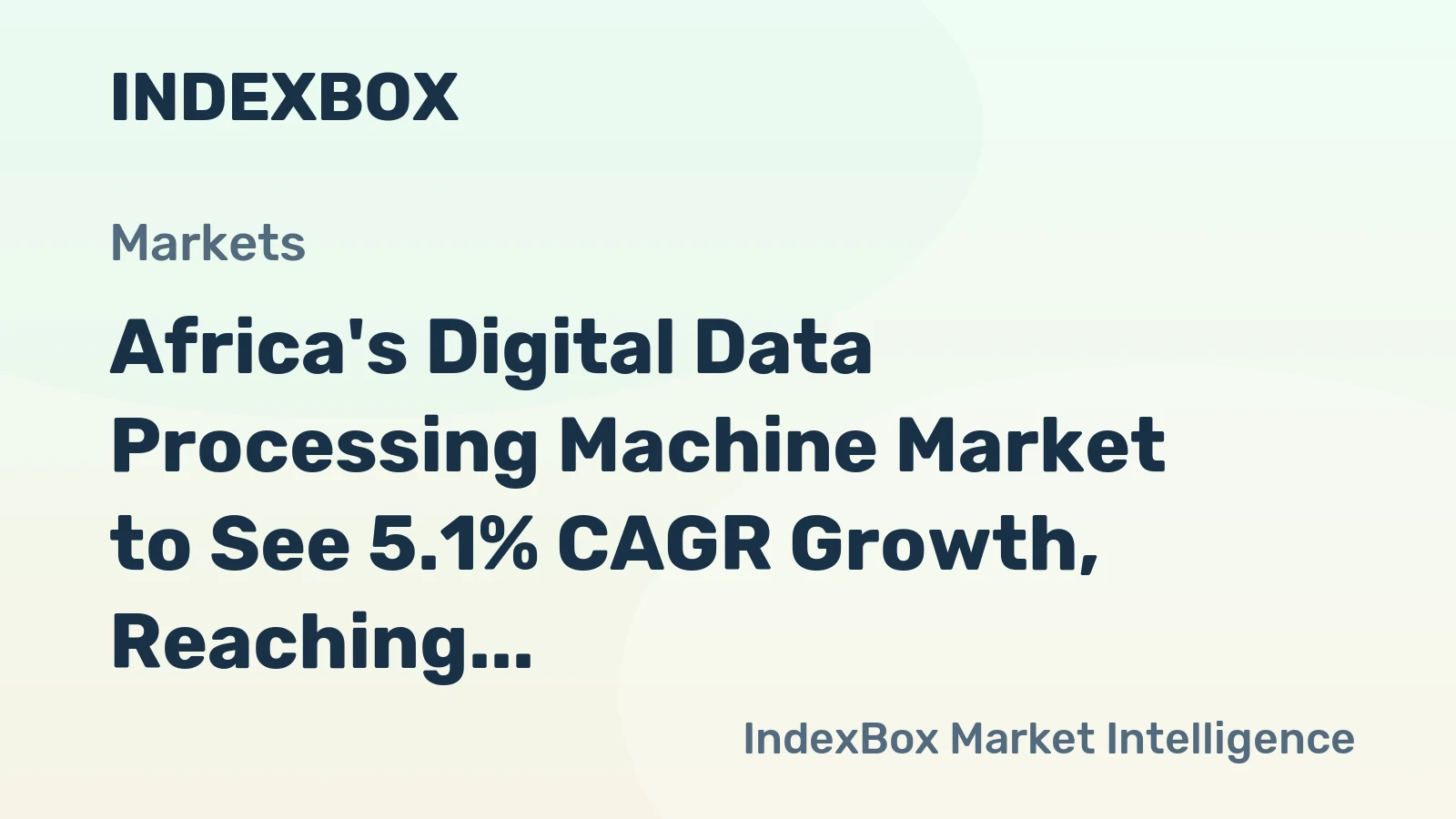 Africa's Digital Data Processing Machine Market to See 5.1% CAGR Growth, Reaching 835K Units by 2035
