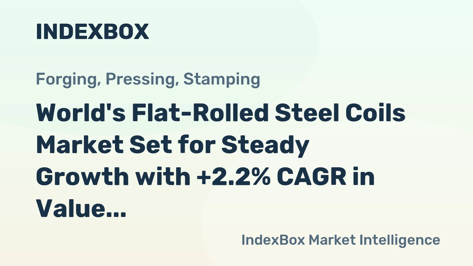 World's Flat-Rolled Steel Coils Market Set for Steady Growth with +2.2% CAGR in Value Through 2035