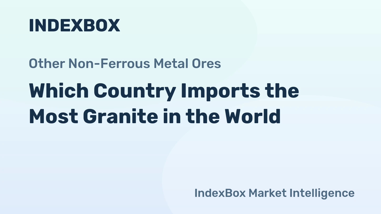 Which Country Imports the Most Granite in the World?