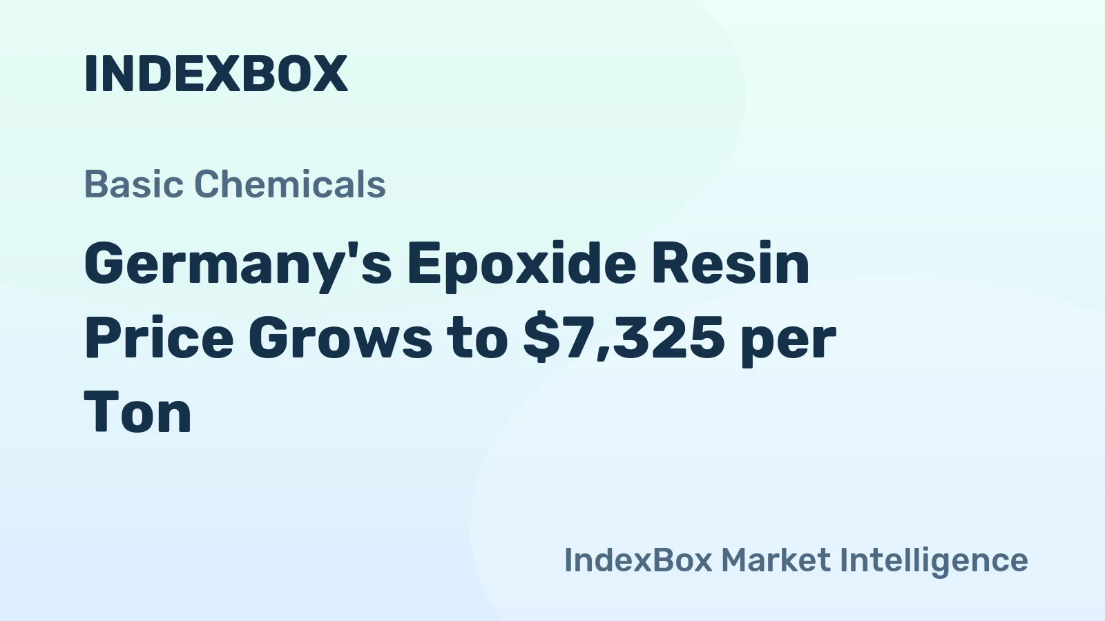 Germany's Epoxide Resin Price Grows to $7,325 per Ton