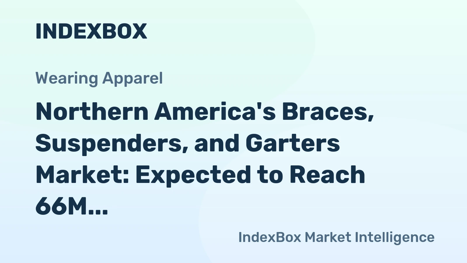 Northern America's Braces, Suspenders, and Garters Market: Expected to Reach 66M Units and $13.5B by 2035