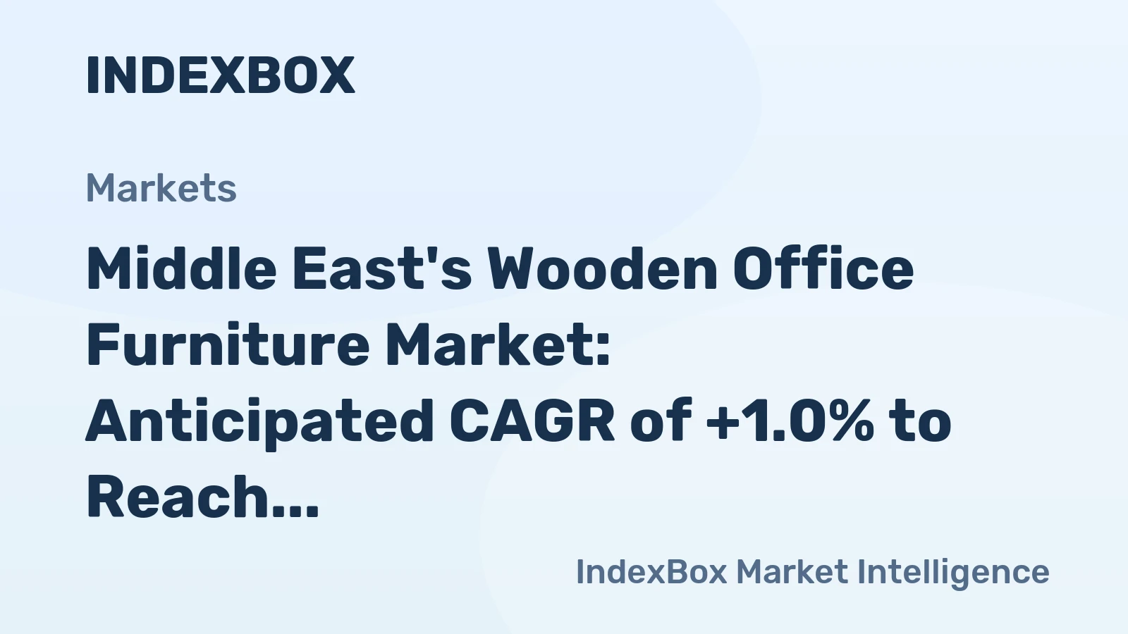 Middle East's Wooden Office Furniture Market: Anticipated CAGR of +1.0% to Reach 24M Units by 2035