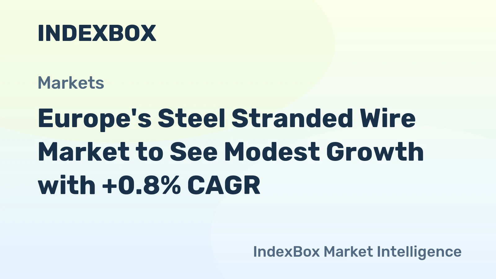 Europe's Steel Stranded Wire Market to See Modest Growth with +0.8% CAGR