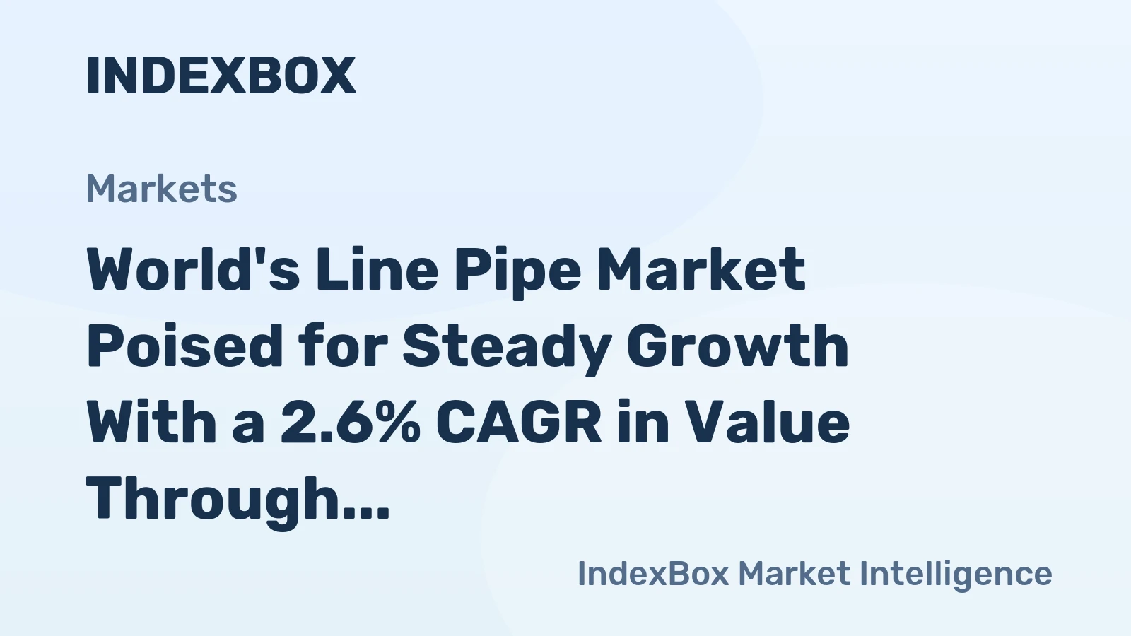 World's Line Pipe Market Poised for Steady Growth With a 2.6% CAGR in Value Through 2035
