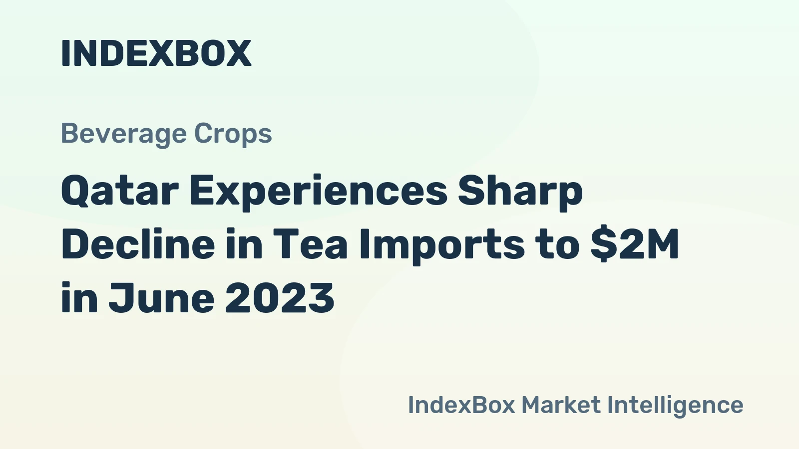 Qatar Experiences Sharp Decline in Tea Imports to $2M in June 2023