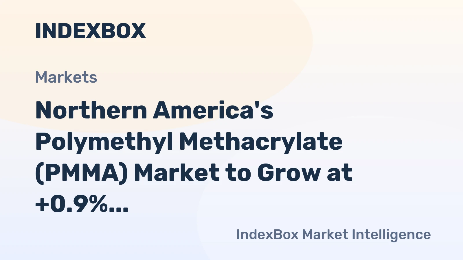 Northern America's Polymethyl Methacrylate (PMMA) Market to Grow at +0.9% CAGR through 2035