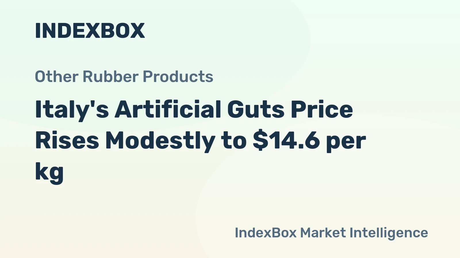 Italy's Artificial Guts Price Rises Modestly to $14.6 per kg