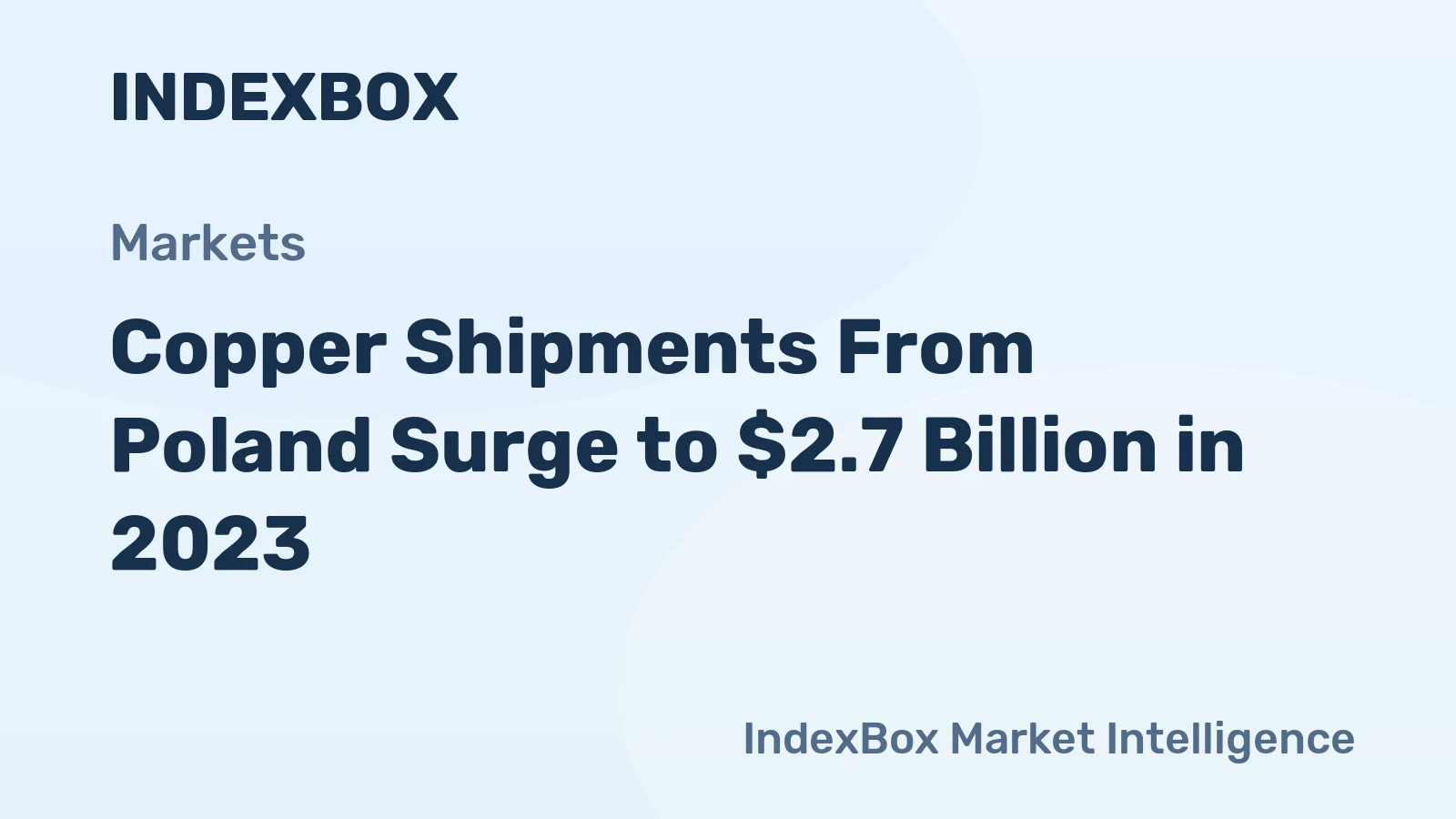 Copper Shipments From Poland Surge to $2.7 Billion in 2023