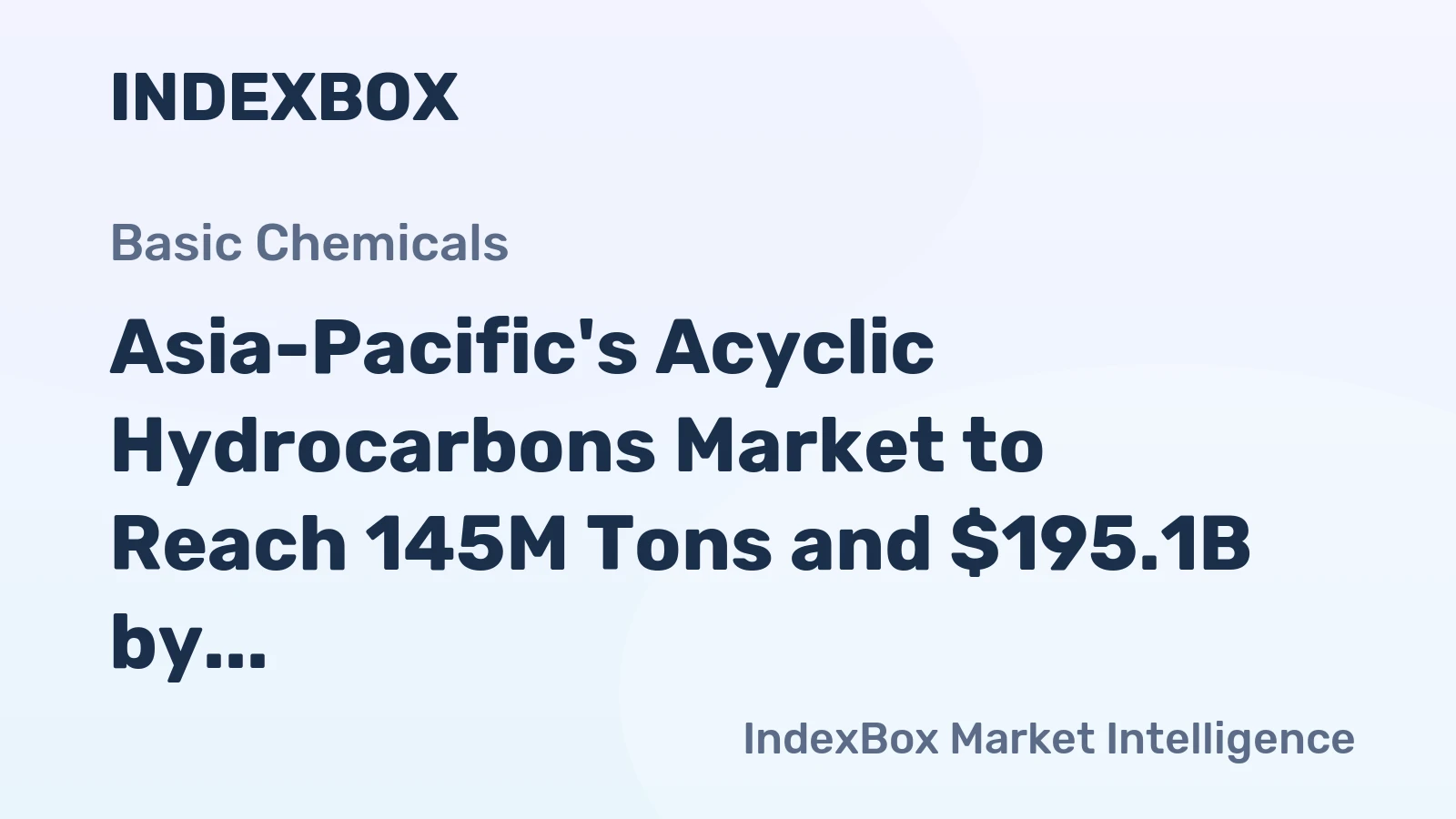 Asia-Pacific's Acyclic Hydrocarbons Market to Reach 145M Tons and $195.1B by 2035