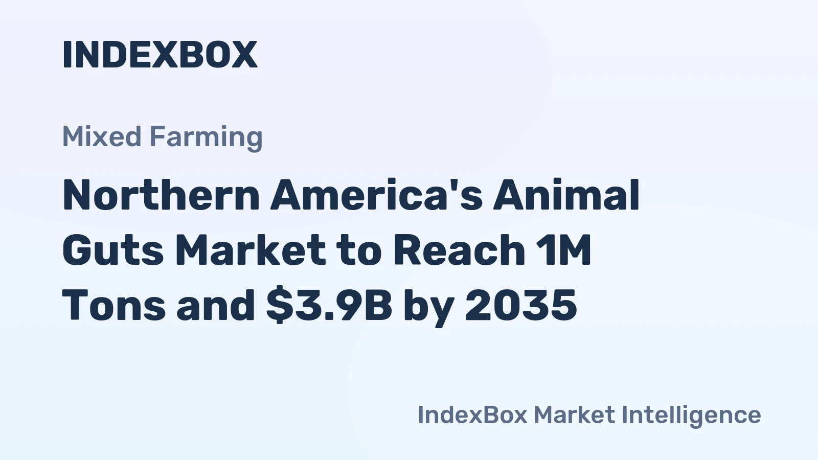 Northern America's Animal Guts Market to Reach 1M Tons and $3.9B by 2035
