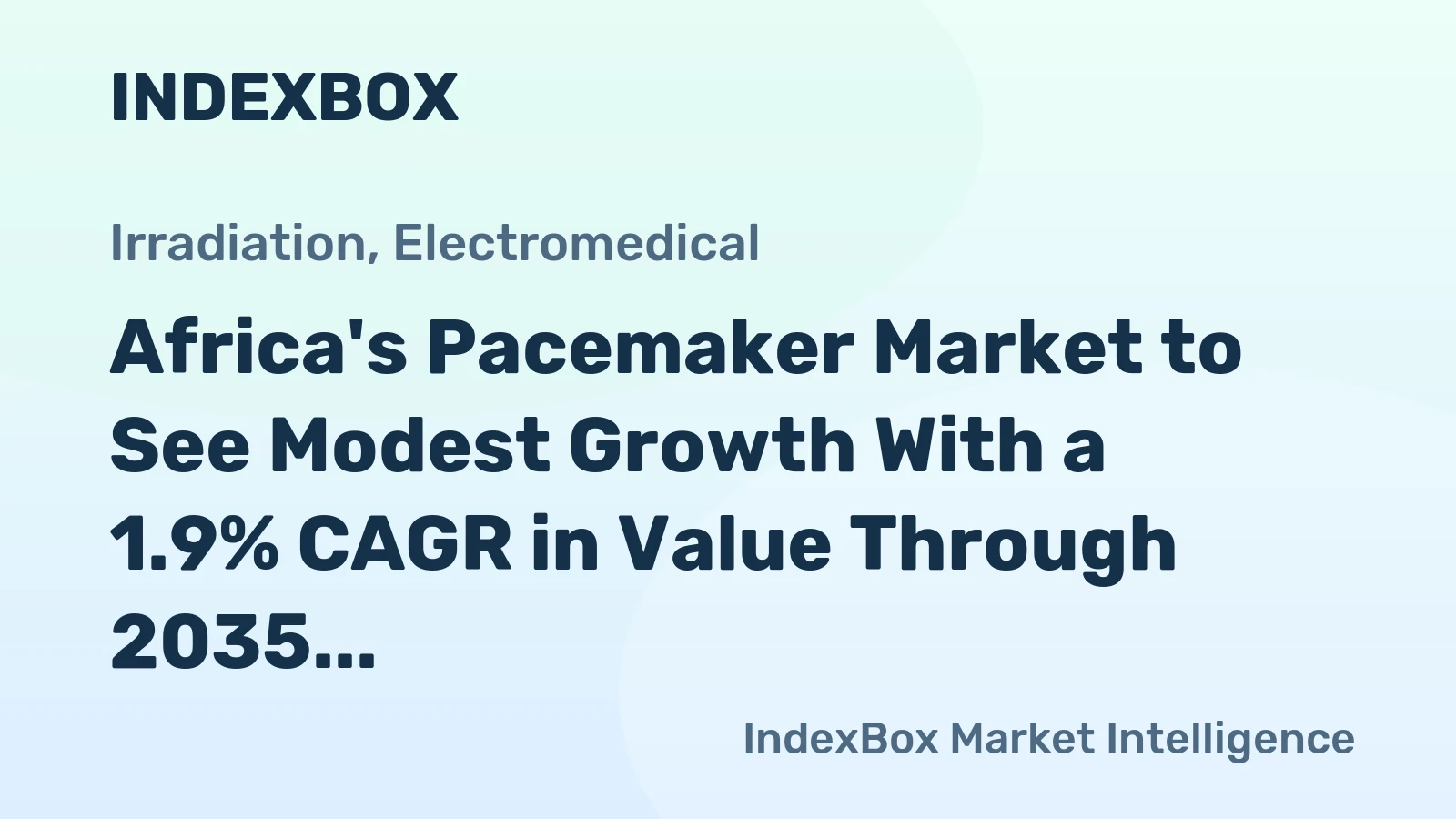 Africa's Pacemaker Market to See Modest Growth With a 1.9% CAGR in Value Through 2035