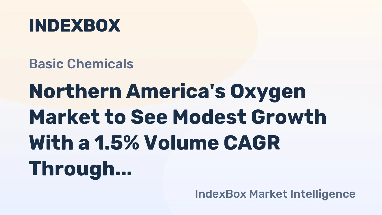 Northern America's Oxygen Market to See Modest Growth With a 1.5% Volume CAGR Through 2035