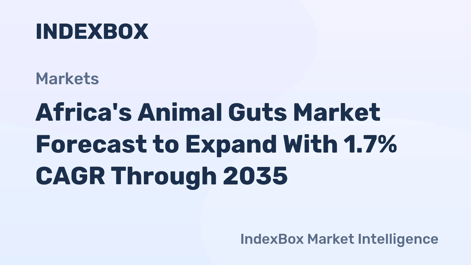 Africa's Animal Guts Market Forecast to Expand With 1.7% CAGR Through 2035