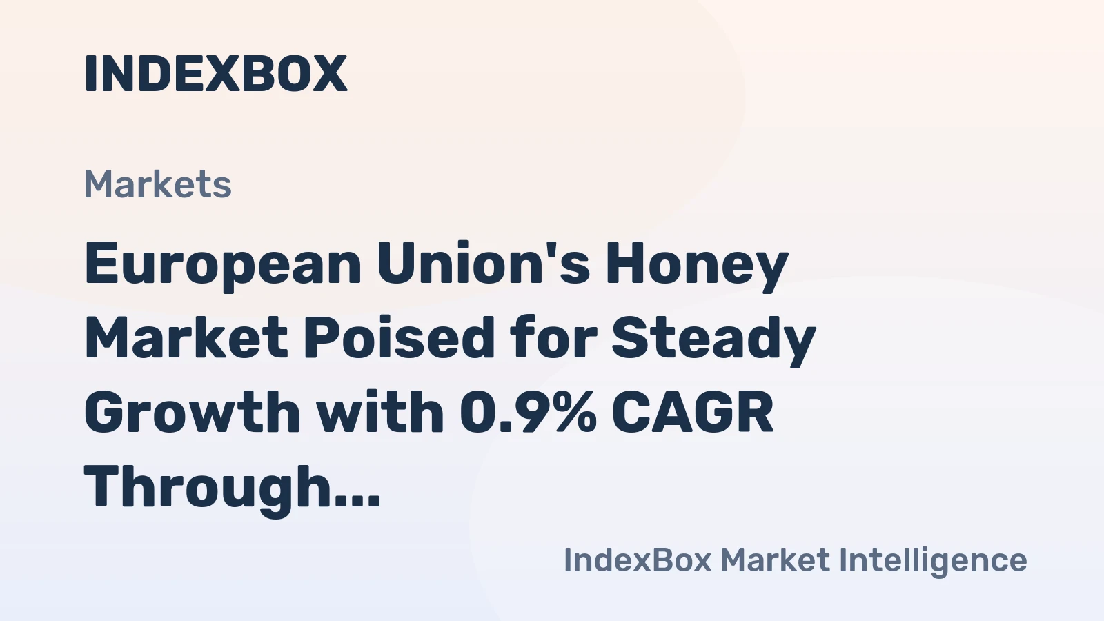 European Union's Honey Market Poised for Steady Growth with 0.9% CAGR Through 2035