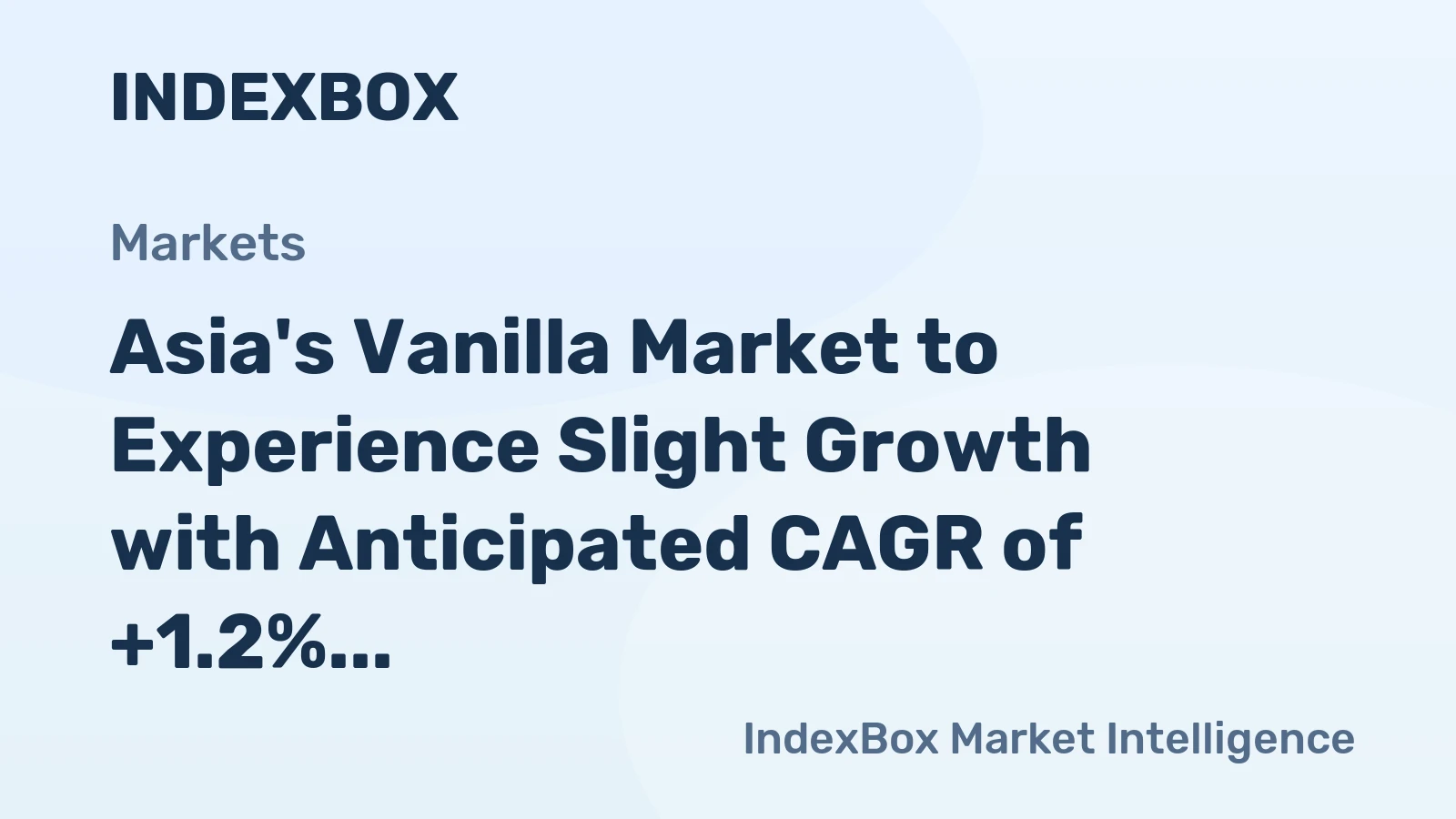 Asia's Vanilla Market to Experience Slight Growth with Anticipated CAGR of +1.2% by 2035