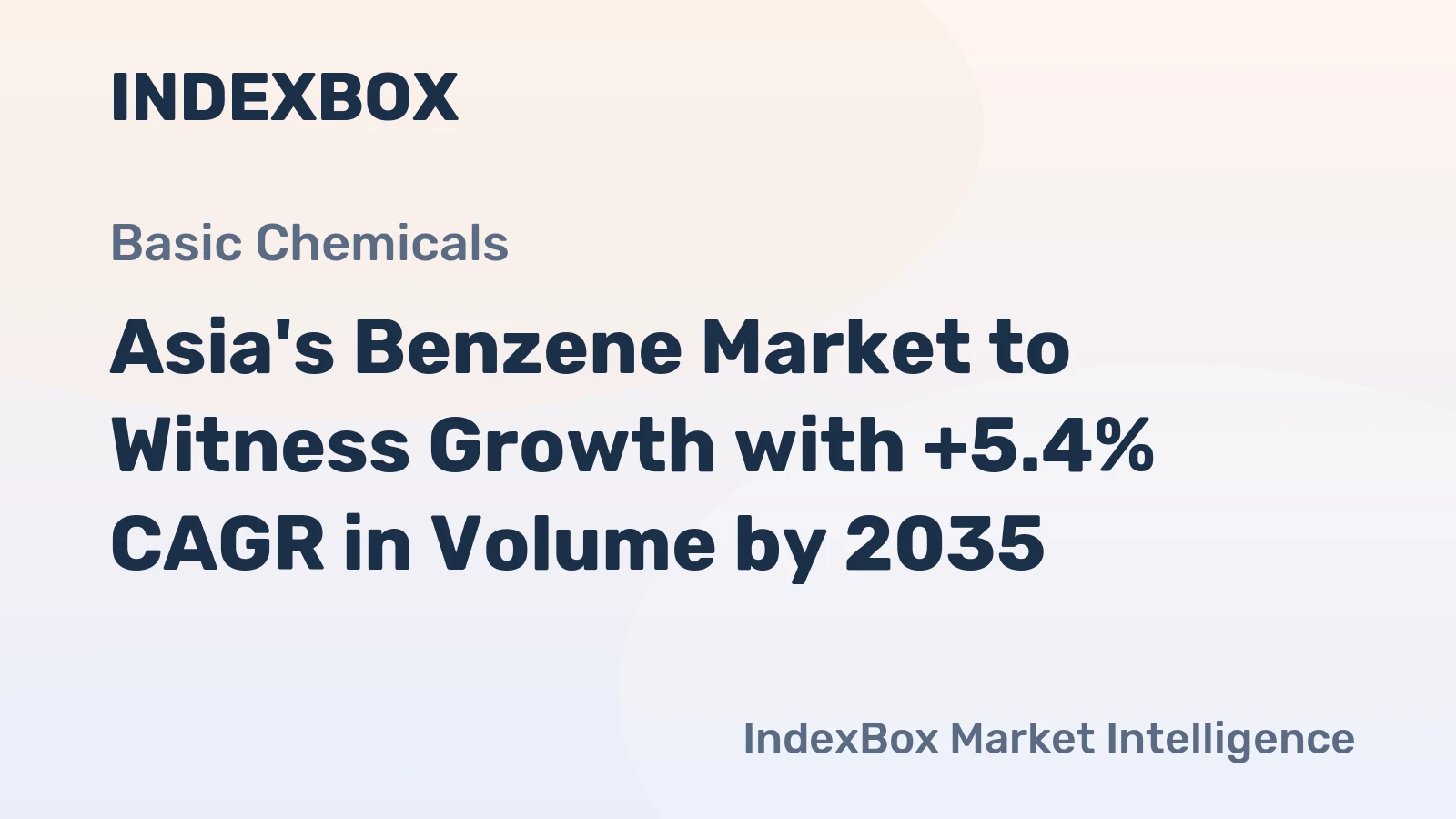 Asia's Benzene Market to Witness Growth with +5.4% CAGR in Volume by 2035
