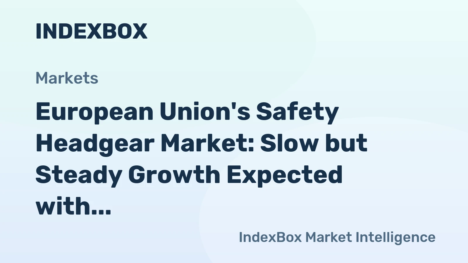European Union's Safety Headgear Market: Slow but Steady Growth Expected with a CAGR of +0.2% from 2024 to 2035