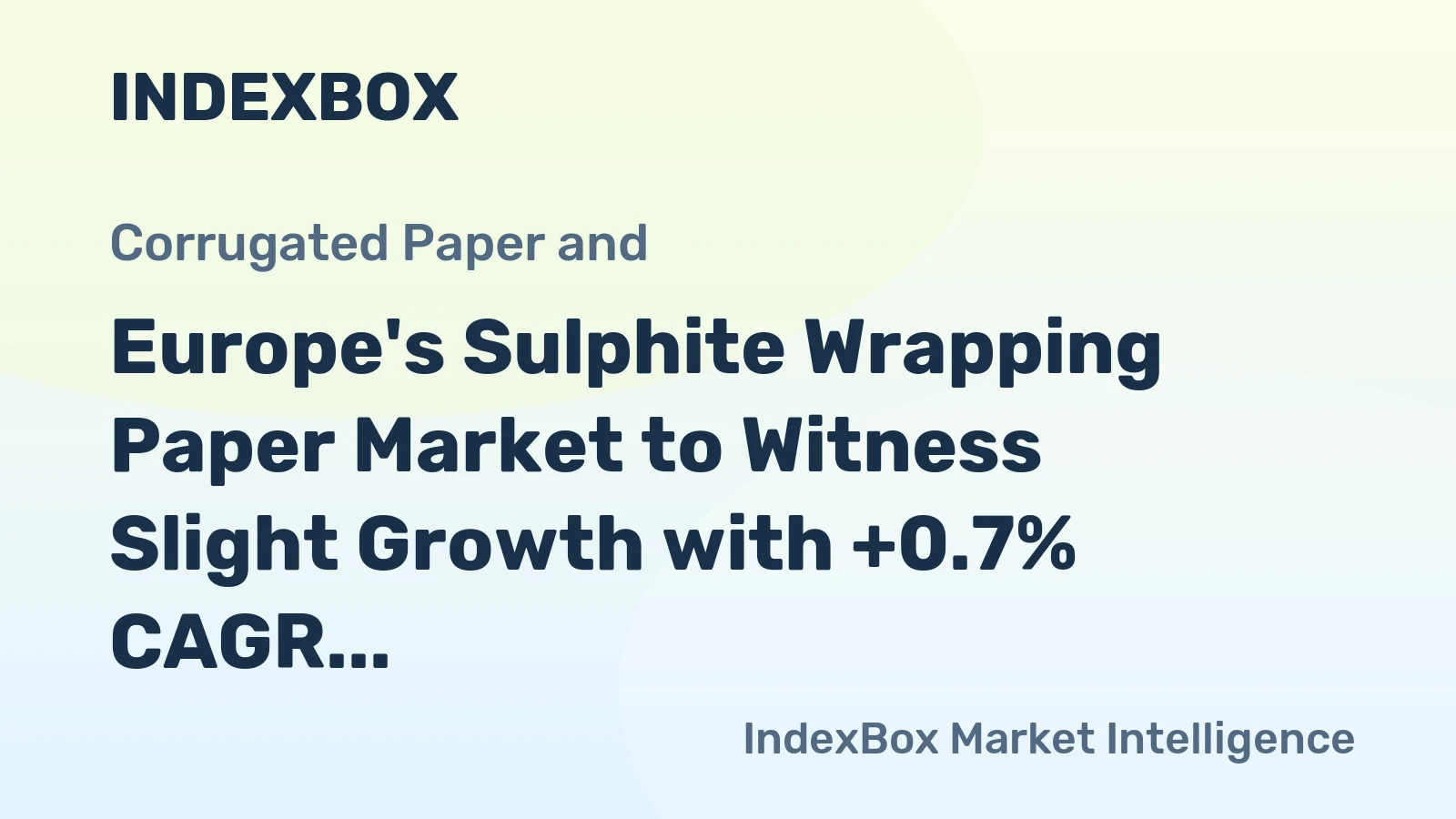 Europe's Sulphite Wrapping Paper Market to Witness Slight Growth with +0.7% CAGR Over Next Decade