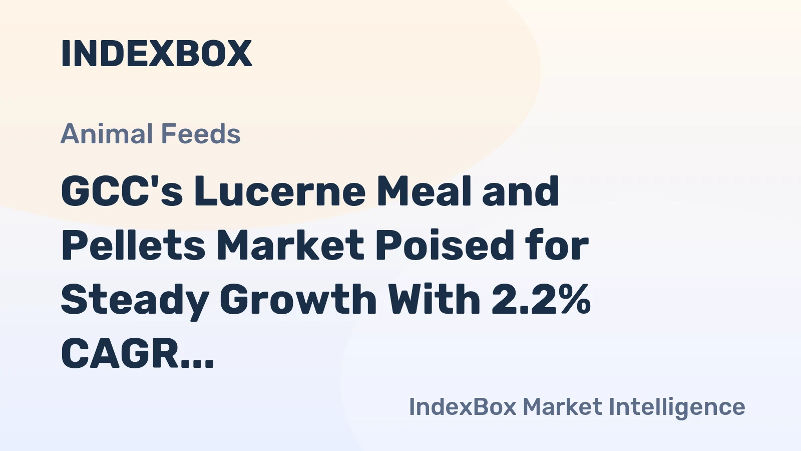 GCC's Lucerne Meal and Pellets Market Poised for Steady Growth With 2.2% CAGR Through 2035