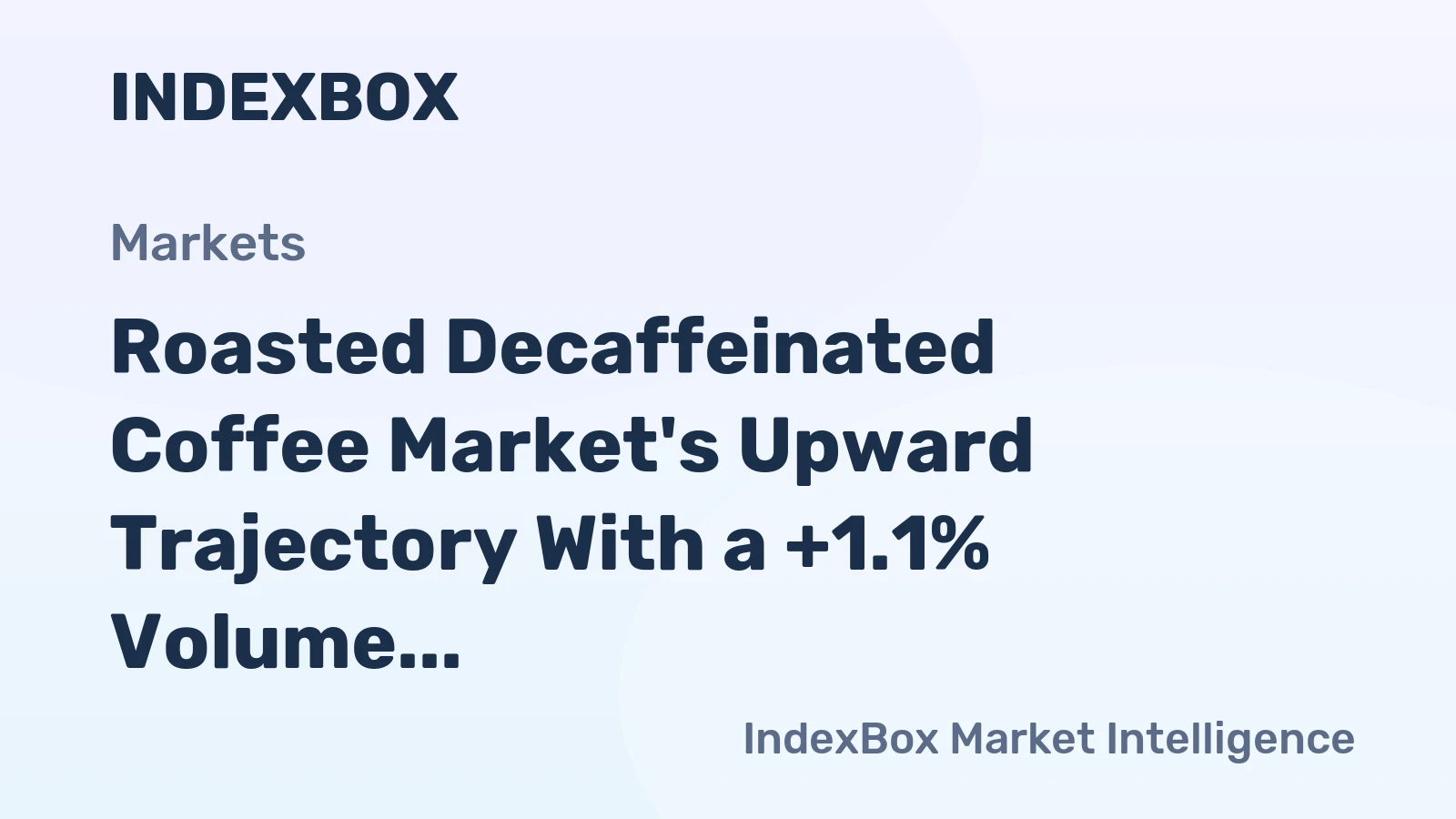 Roasted Decaffeinated Coffee Market's Upward Trajectory With a +1.1% Volume CAGR Forecast to 2035