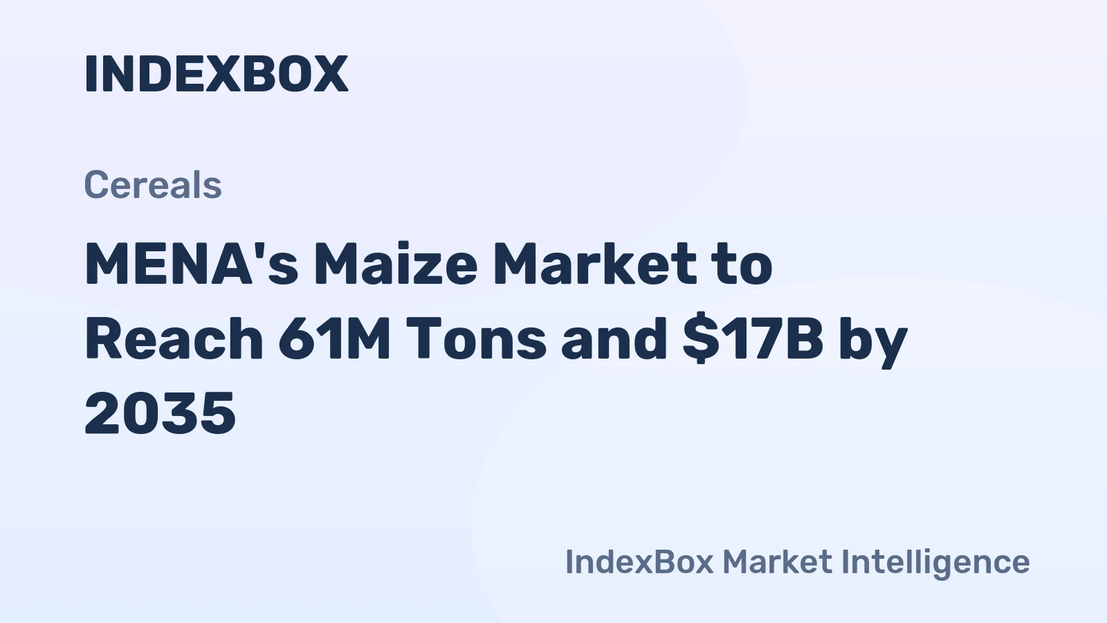 MENA's Maize Market to Reach 61M Tons and $17B by 2035