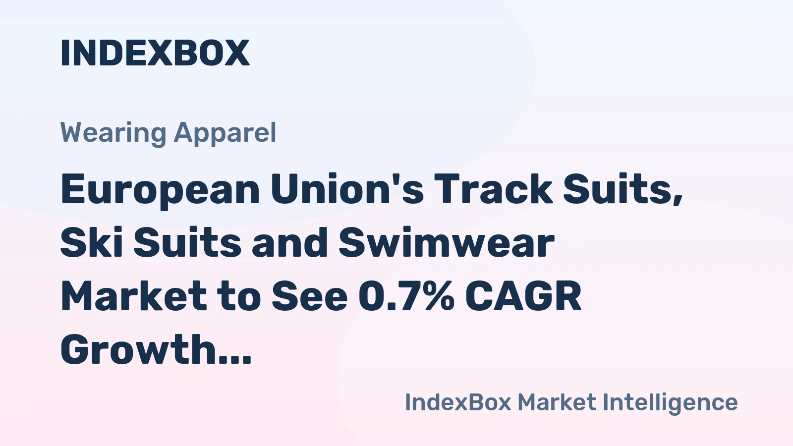 European Union's Track Suits, Ski Suits and Swimwear Market to See 0.7% CAGR Growth Through 2035