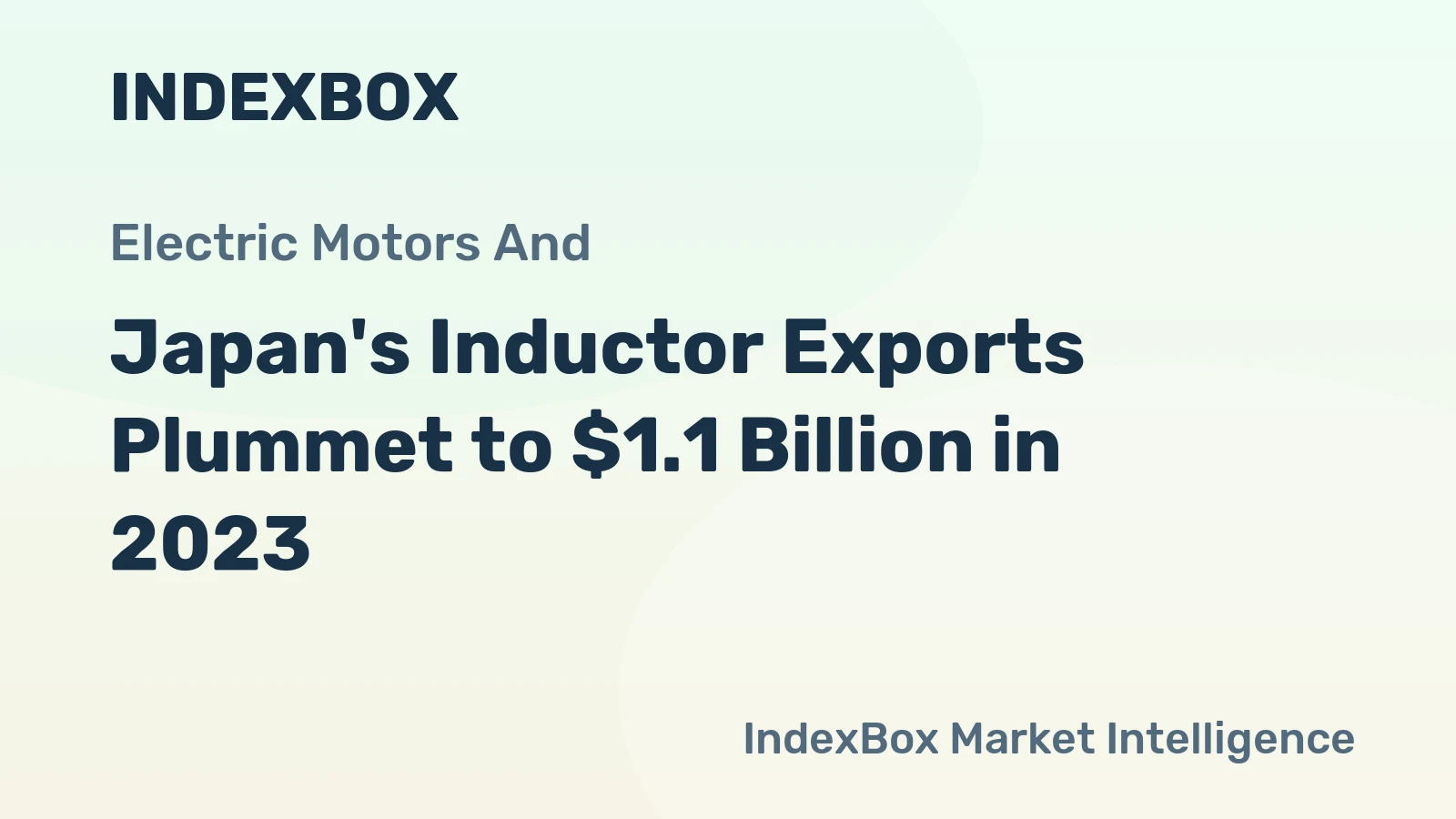 Japan's Inductor Exports Plummet to $1.1 Billion in 2023