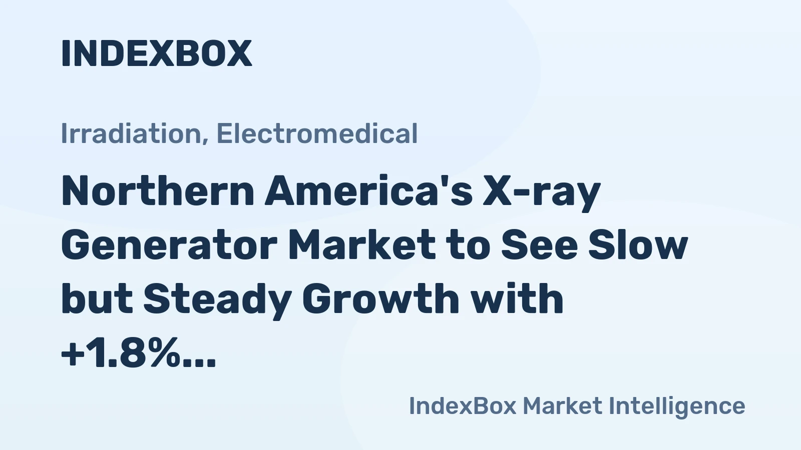 Northern America's X-ray Generator Market to See Slow but Steady Growth with +1.8% CAGR