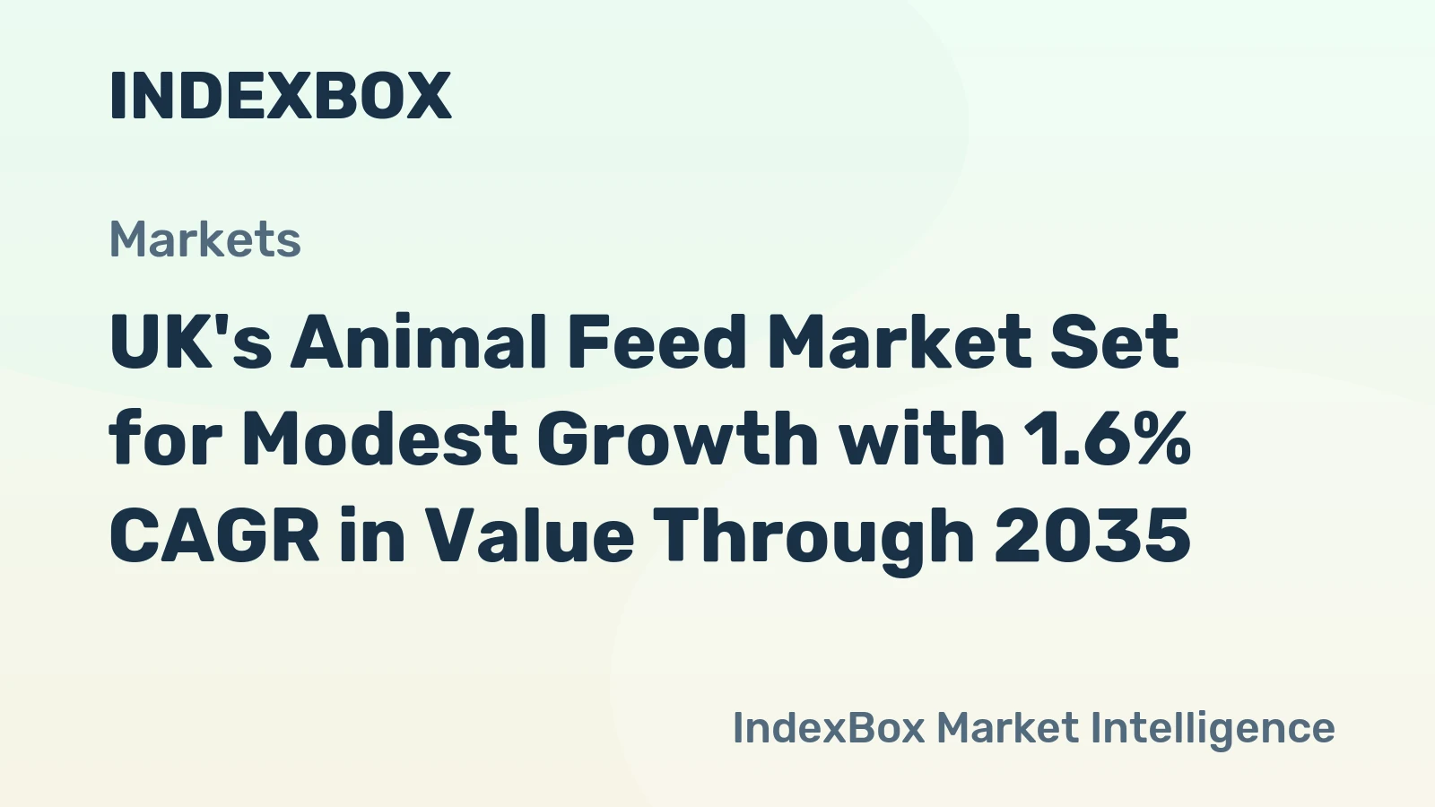UK's Animal Feed Market Set for Modest Growth with 1.6% CAGR in Value Through 2035