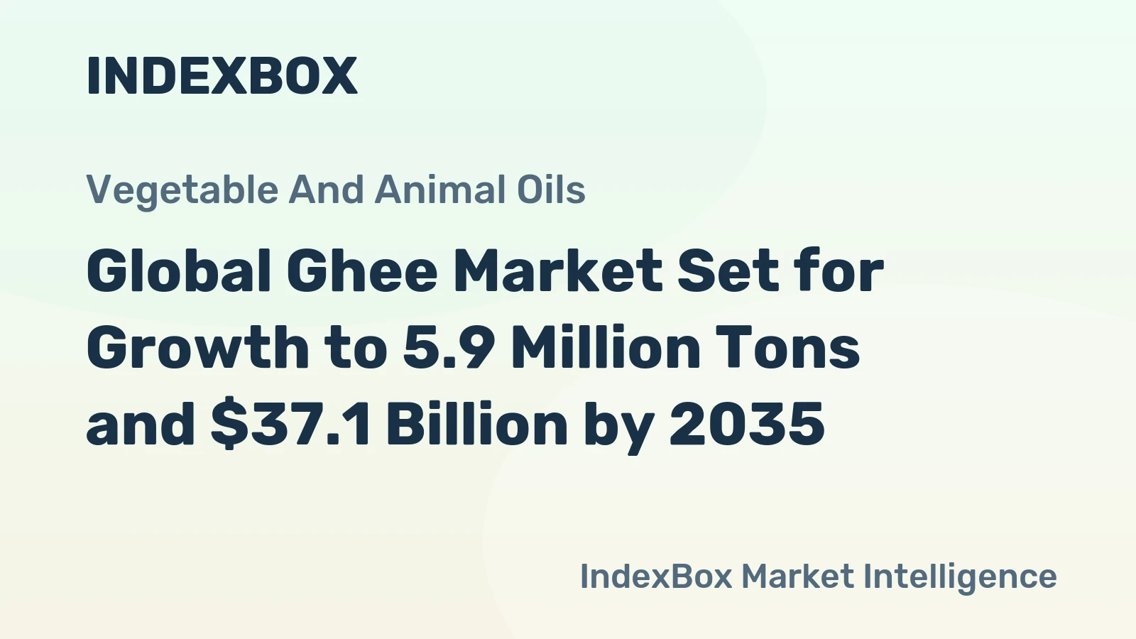 Global Ghee Market Set for Growth to 5.9 Million Tons and $37.1 Billion by 2035
