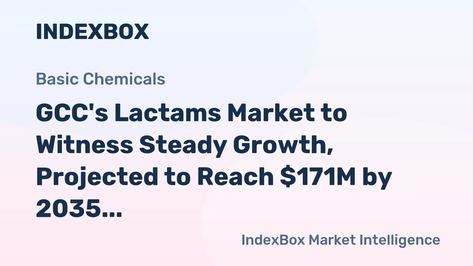 GCC's Lactams Market to Witness Steady Growth, Projected to Reach $171M by 2035