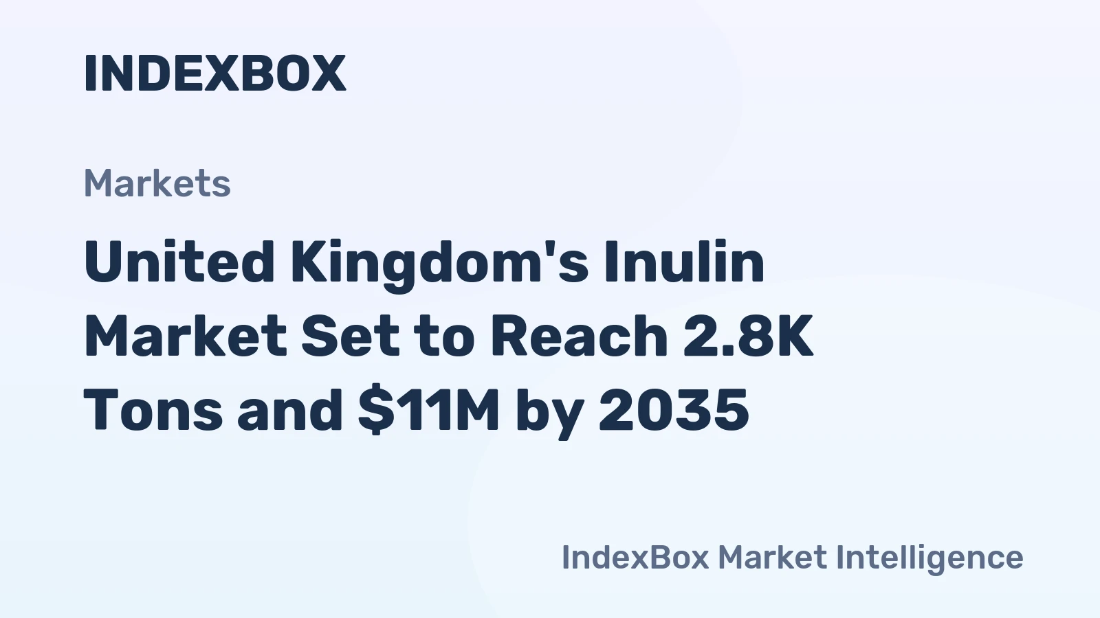 United Kingdom's Inulin Market Set to Reach 2.8K Tons and $11M by 2035