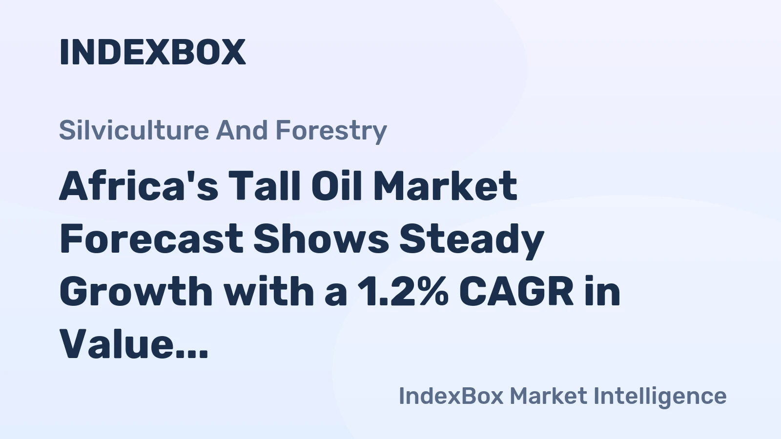 Africa's Tall Oil Market Forecast Shows Steady Growth with a 1.2% CAGR in Value