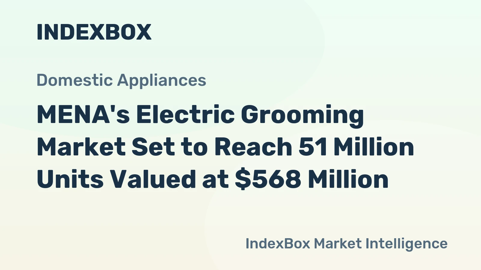 MENA's Electric Grooming Market Set to Reach 51 Million Units Valued at $568 Million